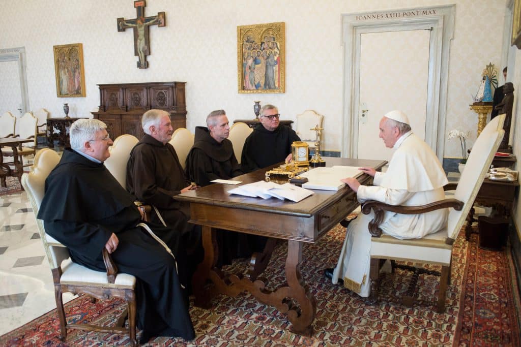 Religious brothers can be superiors of orders with priests, pope says ...
